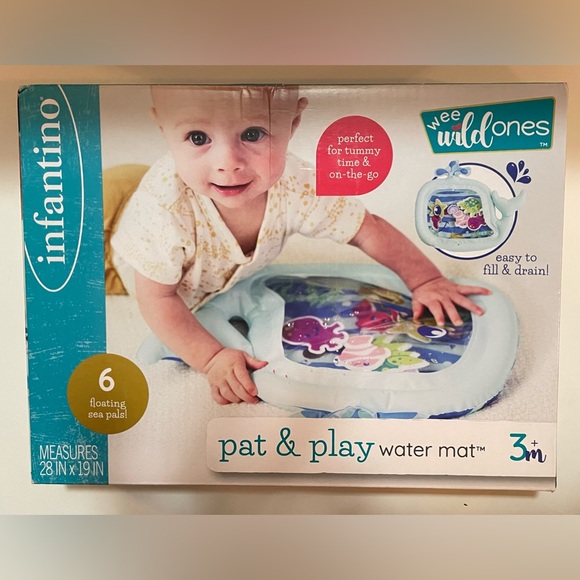 Infantino | Other | Infantino Pat And Play Water Mat Baby Tummy Time ...